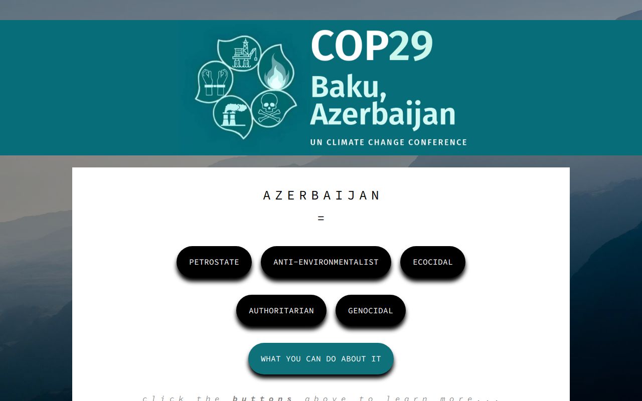 COP29 in Baku, Azerbaijan